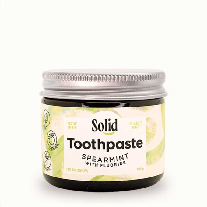 Spearmint Toothpaste With Fluoride Solid 0884